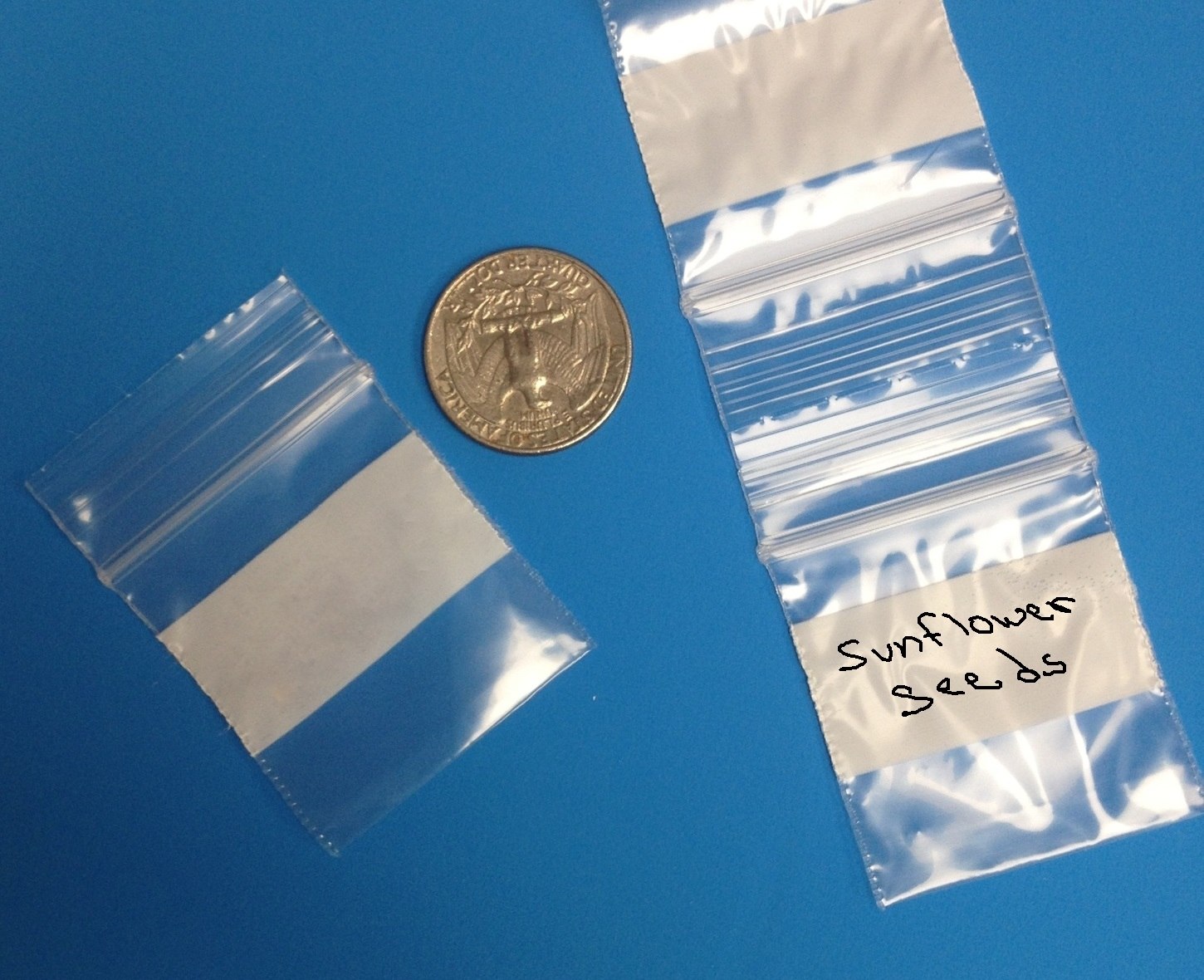 1 5 X 1 5 2 Mil White Block Reclosable Bags
